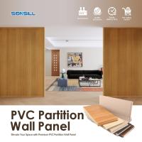 China Waterproof Fire Resistant PVC Partition Wall Panel for Commercial Room Dividers for sale