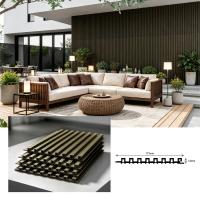 China Easy Installation ASA WPC Sunlight Resistant Seaside Outdoor 3D Wall Cladding As Exterior Wall and House Eaves Panels for sale