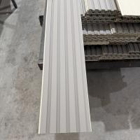 China Custom Size WPC Interior Grille Waterproof WPC Slat Wall 160mm For Living Room And TV Background Wall Panel for sale