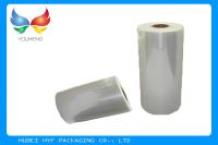 China PET Clear Plastic Shrink Wrap Film Rolls For Wine Capsules And Disk Plates for sale
