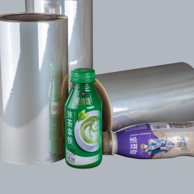 China Full Body Bundle PVC Shrink Sleeves 45mic Transparent for Milk / Tea Bottle for sale