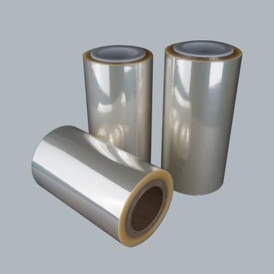 China 70% - 78% Clear PETG Shrink Film Rolls , Heat Shrink Wrap Film For Full Body Sleeves for sale