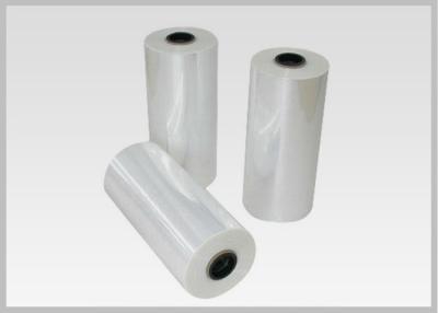 China 78% Shrinkage 40MIC Clear PET Plastic Shrink Film For Shrink Sleeve Labels Material for sale