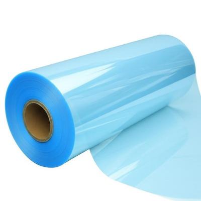 China Transparent PVC Shrink Film Original And Bluish 30-50 Mic Thickness for Beverage Packaging for sale