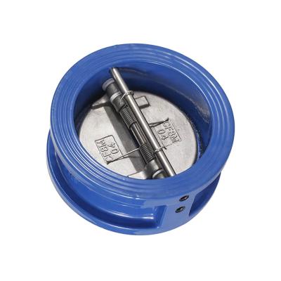 China ANSI Standard Silver Ductile Iron Wafer Type PVC 4inch 8inch Flap Type Check Valve for sale
