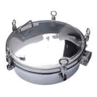 China Guaranteed Sanitary Manhole Cover for Tank Silver 304 316L Stainless Steel Design for sale