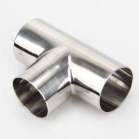 China Stainless Steel 304/316L Polishing Surface Sanitary Welding Equal Tee for Beer Industry for sale