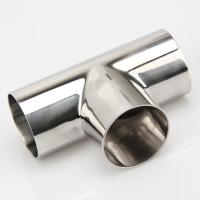 China Stainless Steel 304/316L Polishing Surface Sanitary Welding Equal Tee for Beer Industry for sale