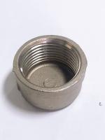 China Casting Stainless Steel 201 304 Plumbing Blinds Threaded Round Tube Fitting Caps Pipe Fitting Dome End for Male Cap for sale