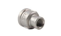 China Stainless Steel 201 304 Reducing Straight Inner Wire Pipe Fitting Reduce Socket Coupling for sale