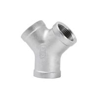 China Casting WZ Stainless steel 201 304 316 Y-shaped internal thread tee fitting joint NPT BSP for sale
