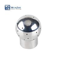 China Sanitary 304 316L Stainless Steel 360 Degree CIP Spray Cleaning Ball for Food Beverage for sale