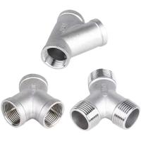 China Casting WZ Stainless steel 201 304 316 Y-shaped internal thread tee fitting joint NPT BSP for sale