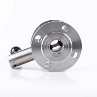 China Sanitary Stainless Steel 304 316 Pull Rod Flange Butterfly Valve for Food Processing for sale