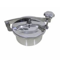 China Sanitary Non Pressure Oval Manhole Cover in Stainless Steel with Equal Connection for sale