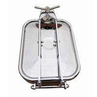 China Sanitary Non Pressure Oval Manhole Cover in Stainless Steel with Equal Connection for sale