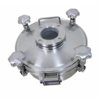 China Sanitary Non Pressure Oval Manhole Cover in Stainless Steel with Equal Connection for sale