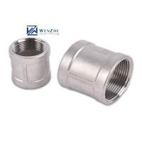 China Stainless Steel 304 316 Socket Banded Female Threaded Coupling SS304 201 316 NPT BSPT BSPP for sale