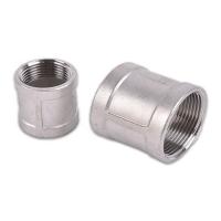 China Stainless Steel 304 316 Socket Banded Female Threaded Coupling SS304 201 316 NPT BSPT BSPP for sale