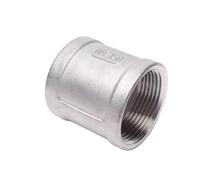 China Stainless Steel 304 316 Socket Banded Female Threaded Coupling SS304 201 316 NPT BSPT BSPP for sale