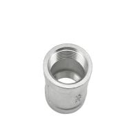 China Stainless Steel 304 316 Socket Banded Female Threaded Coupling SS304 201 316 NPT BSPT BSPP for sale