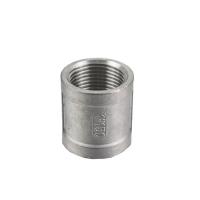 China Stainless Steel 304 316 Socket Banded Female Threaded Coupling SS304 201 316 NPT BSPT BSPP for sale