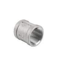China Stainless Steel 304 316 Socket Banded Female Threaded Coupling SS304 201 316 NPT BSPT BSPP for sale