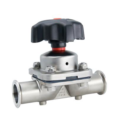 China DN8-DN50 Sanitary Stainless Steel 316L DIN Composite Diaphragm Valve for Pharmaceutical for sale