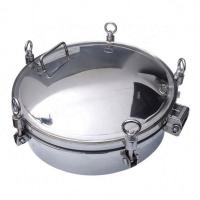 China Hight 90mm-100mm Widely Used Sanitary 304/316L Stainless Steel Circular Manhole Cover for sale