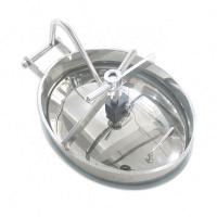 China Hight 90mm-100mm Widely Used Sanitary 304/316L Stainless Steel Circular Manhole Cover for sale