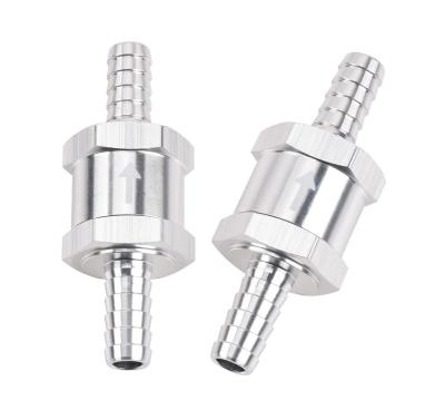 China Equal Fuel Check Valve One Way Inline Non Return Diesel Gasoline Silver with Female Thread for sale