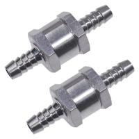 China Equal Fuel Check Valve One Way Inline Non Return Diesel Gasoline Silver with Female Thread for sale