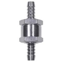 China Equal Fuel Check Valve One Way Inline Non Return Diesel Gasoline Silver with Female Thread for sale