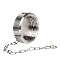 China WZ Sanitary SMS Union Blind Nut with Chain DIN 3A SMS General Cylindrical Head Code for sale