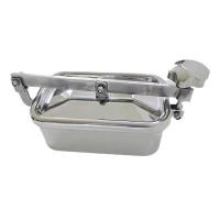 China SS304 Or SS316L Stainless Steel Sanitary Square Manhole Cover Steel DIN SMS 3A for sale