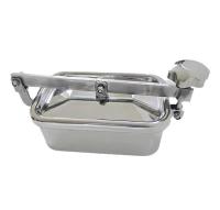 China SS304 Or SS316L Stainless Steel Sanitary Square Manhole Cover Steel DIN SMS 3A for sale
