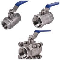 China ANSI BS DIN JIS Standard Stainless Steel 201304 Threaded Female 1Pc 2pc 3pcs BALL VALVES for sale