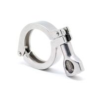 China Standard 1.5'' Stainless Steel 304 Single Pin Heavy Duty Tri Clamp with Wing Nut for sale