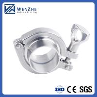 China Standard 1.5'' Stainless Steel 304 Single Pin Heavy Duty Tri Clamp with Wing Nut for sale