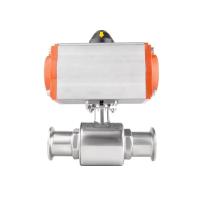 China Quick Installation WZ SS304 Sanitary Class 25 38 Clamp 3 Way Ball Valve with Silver Finish for sale