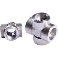 China Forged 304 Stainless Steel 4 Way Cross Pipe Fitting Connector WZ 3/8