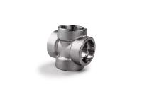 China Forged 304 Stainless Steel 4 Way Cross Pipe Fitting Connector WZ 3/8