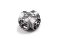China Forged 304 Stainless Steel 4 Way Cross Pipe Fitting Connector WZ 3/8