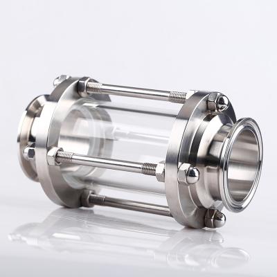 China Customized Support OEM Flow Sanitary Straight Sight Glass SUS316 3 Inch Tri Clamp Type for sale