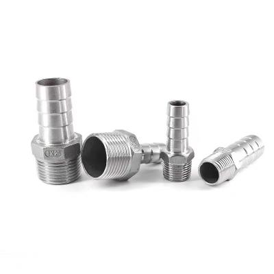 China ODM Supported Stainless Steel 3/8'' Hose Barb to 3/8'' Male NPT Fitting for Home Brew for sale