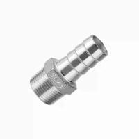 China SS316 SS304 Stainless Steel Pipe Fitting Connector Casting NPT BSPT Hex Hose Nipple for sale