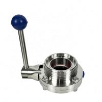 China Customized Sanitary Stainless Steel 304 316L Weld/Thread Butterfly Valve for Food for sale