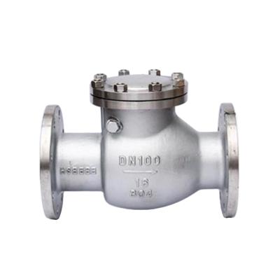 China Flange Ends Connection H44W-16P Stainless Steel 304 Swing Check Valves for Industrial for sale