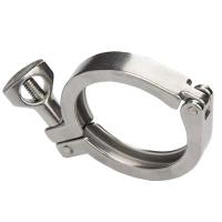 China WZ Sanitary Tri Clamp Stainless Steel304 316 Casting Ferrule Flange Pipe Double Pin Clamp 1/8