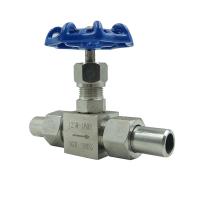 China 304 316L Straight Way Female Welded Ball Needle Valve for High Pressure Sanitary for sale